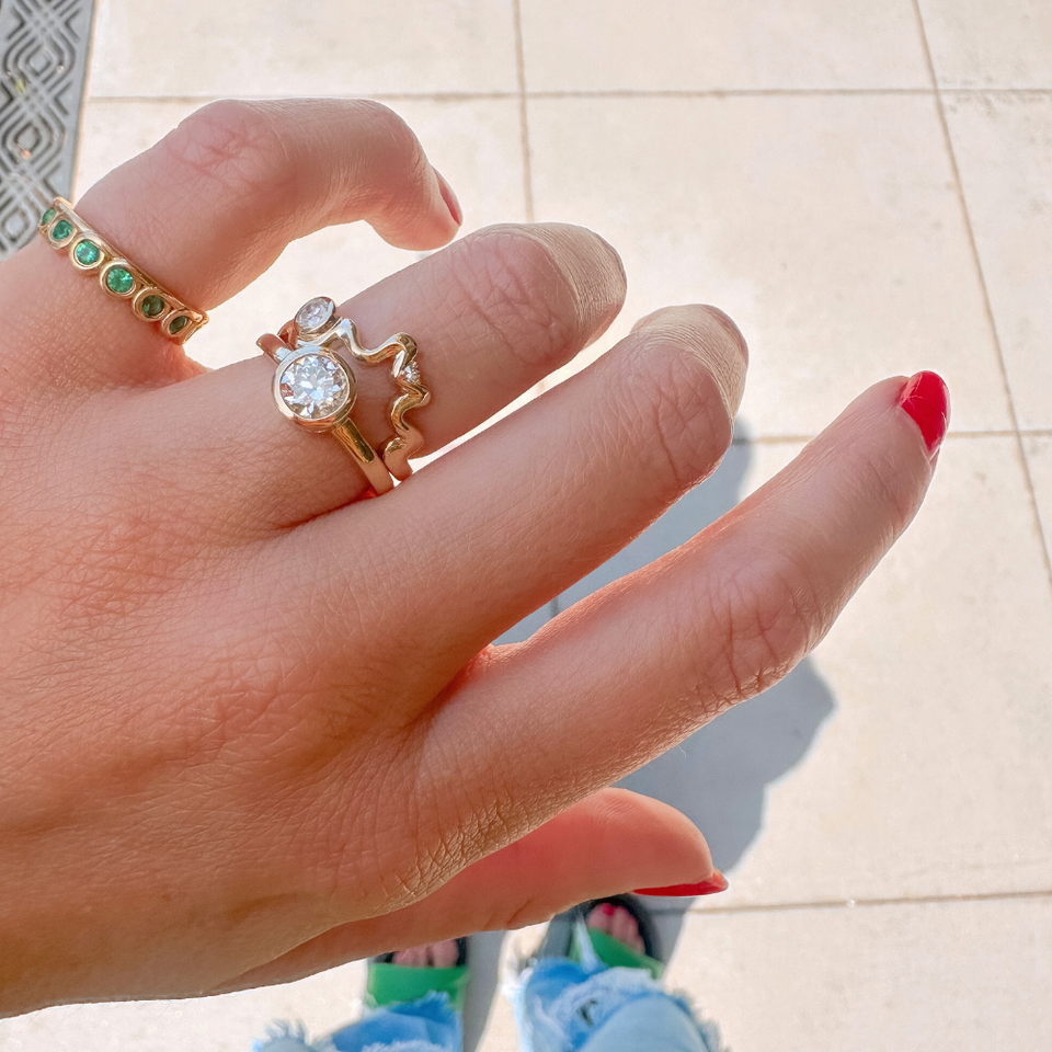 Lab Grown Diamond Mirage Engagement Ring – Crevette Design Studio